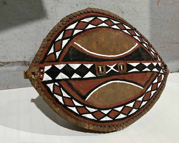 Handmade Midcentury African Maasai Hide Warrior Shield – Firebird Furniture
