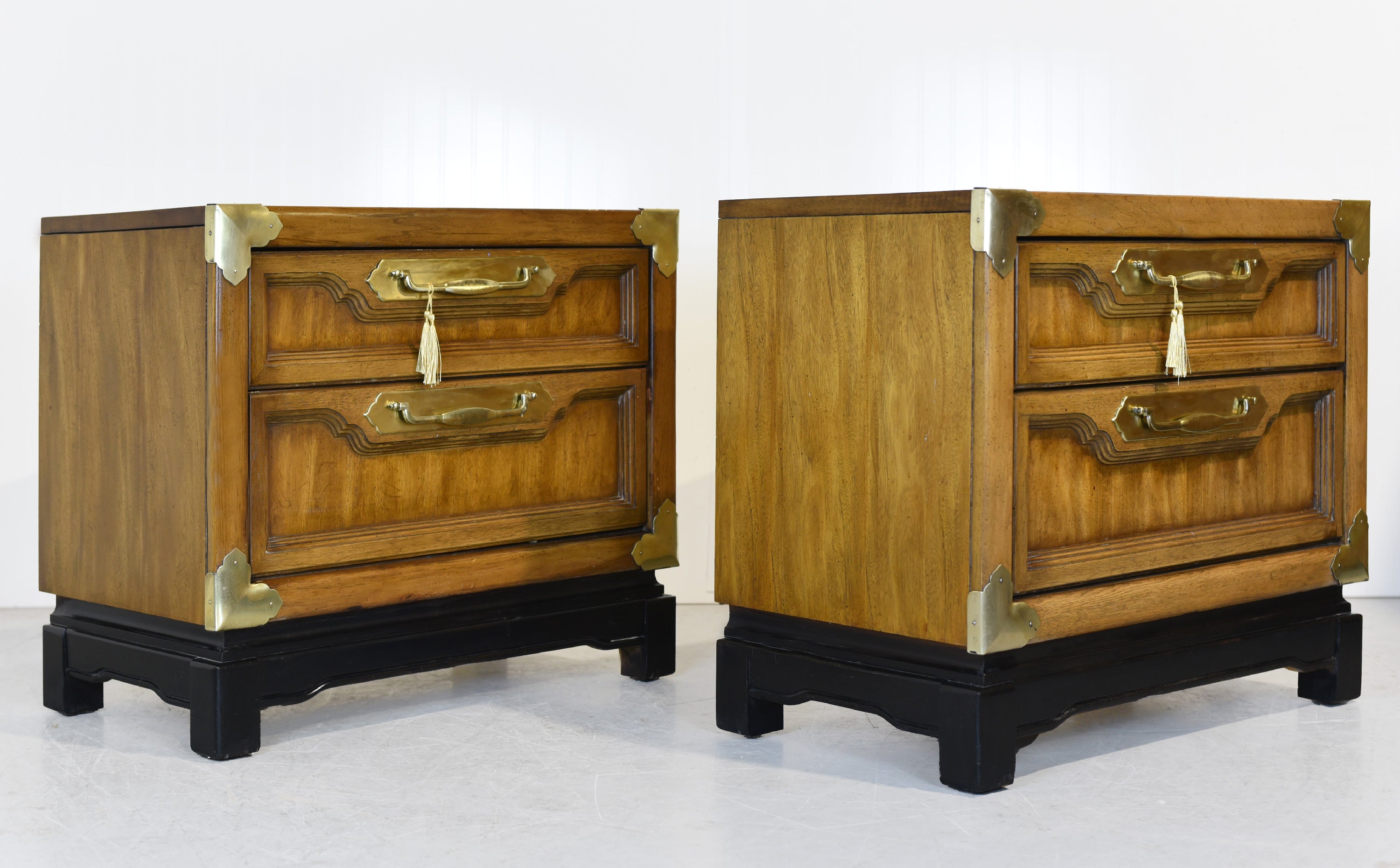 Mid Century Chin Hua Nightstands by Basic Witz Furniture - A Pair ...