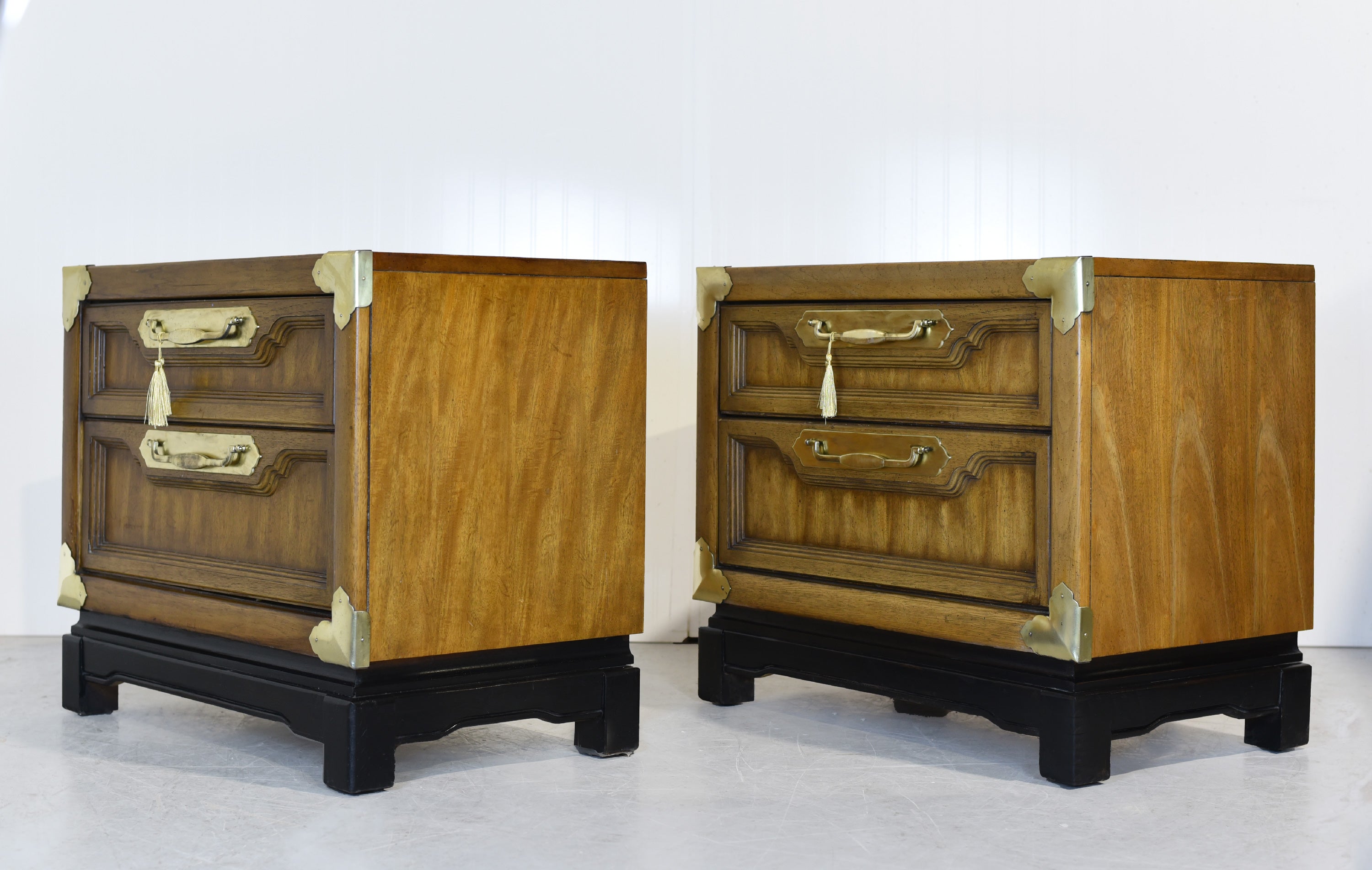 Mid Century Chin Hua Nightstands by Basic Witz Furniture - A Pair ...