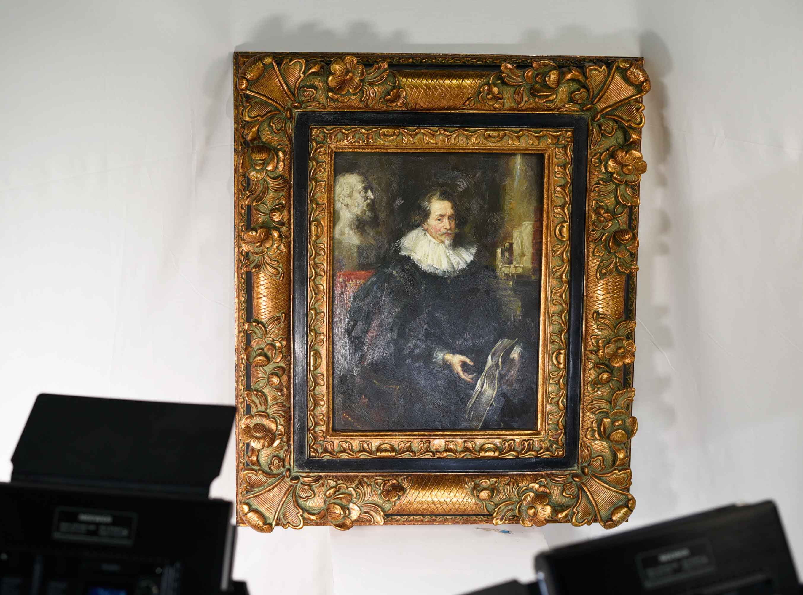 Portrait of Ludovicus Nonnius by Peter Paul Rubens Reproduction Framed ...